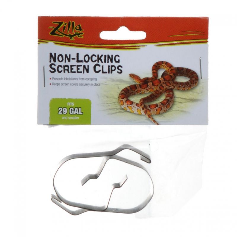 Zilla Fresh Air Non-Locking Screen Clips, 29 Gallon Tanks and Up ...
