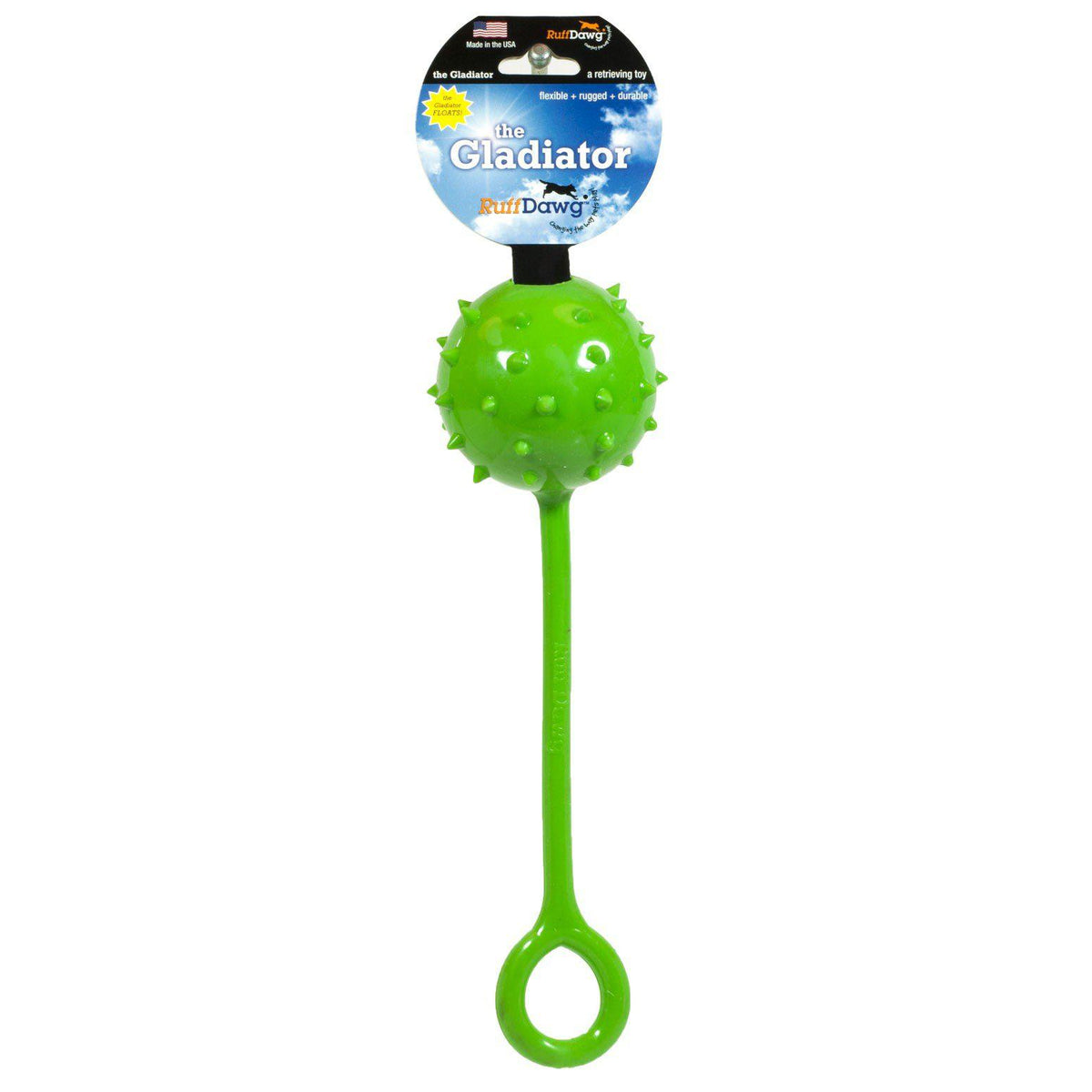 Ruff Dawg Gladiator Rubber Dog Toy 10" x 3" x 3" – PetPhenom